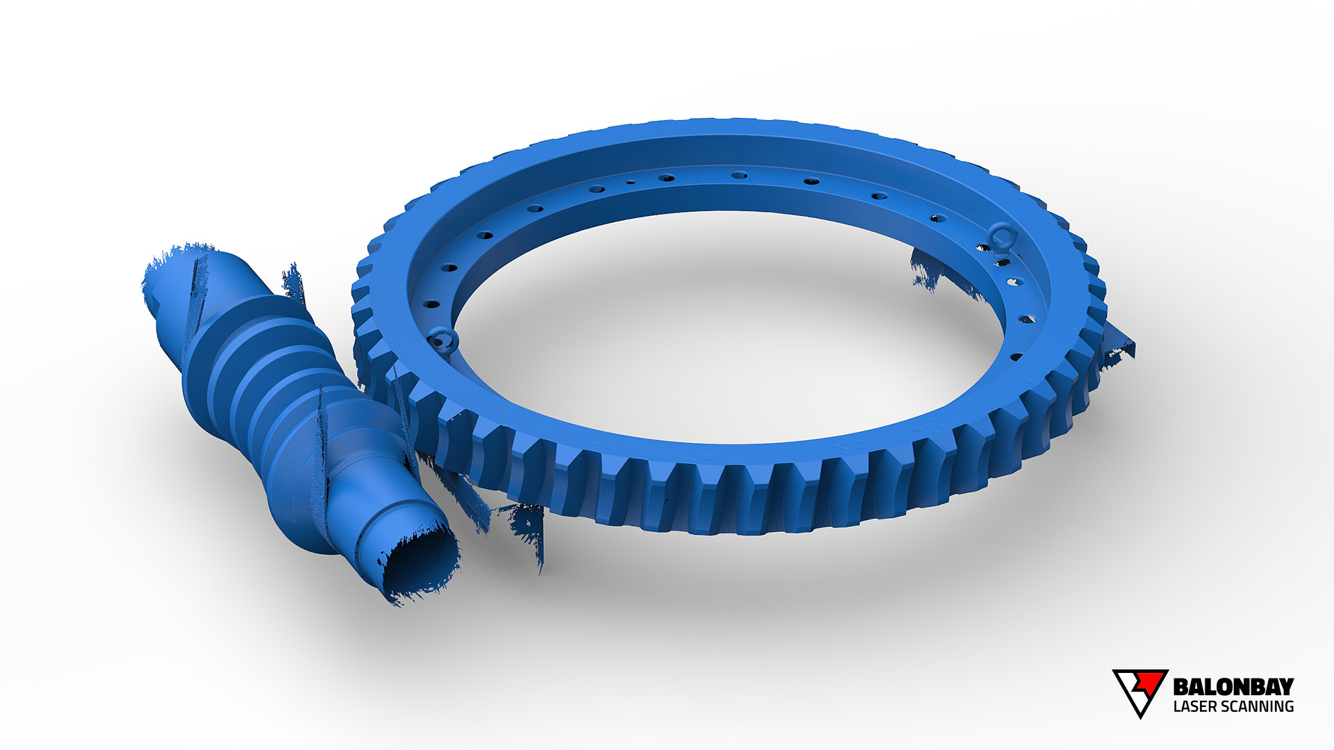 Laser Scanning Globoid Worm Gear | Balonbay 3D Laser Scanning